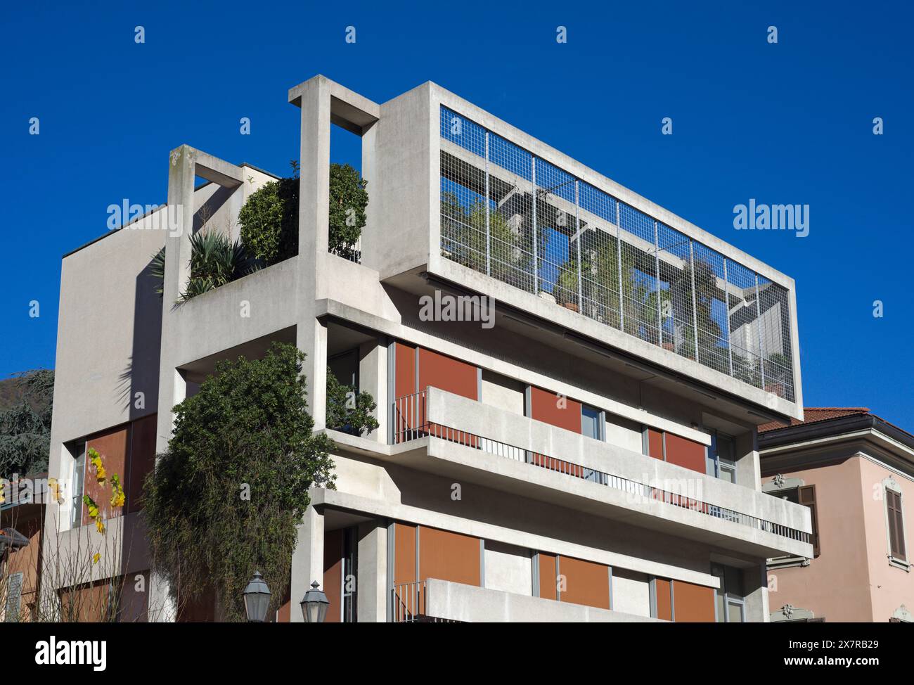 Casa Cattaneo apartment building (1939) by architect Cesare Cattaneo ...