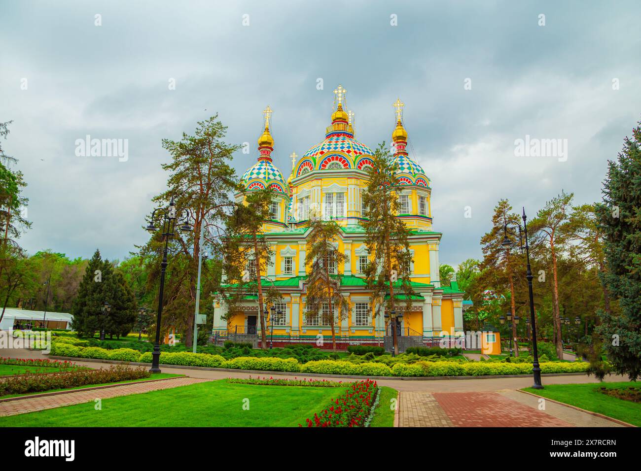 Orthodox Ascension Cathedral in Almaty. Almaty, Kazakhstan – May 6 ...