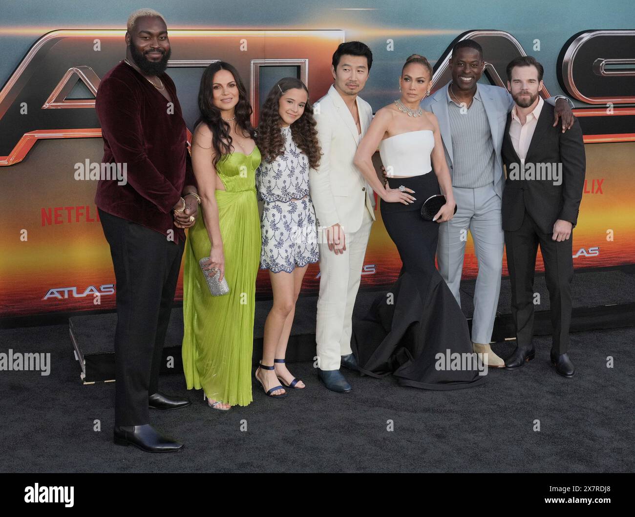 Los Angeles, USA. 20th May, 2024. (L-R) ATLAS Cast - Abraham Popoola, Lana Parrilla, Briella ...