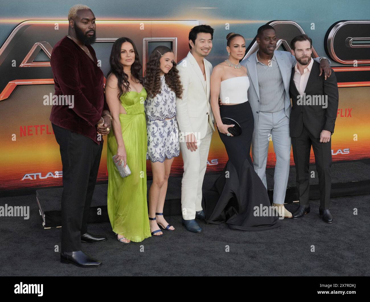 Los Angeles, USA. 20th May, 2024. (L-R) ATLAS Cast - Abraham Popoola ...