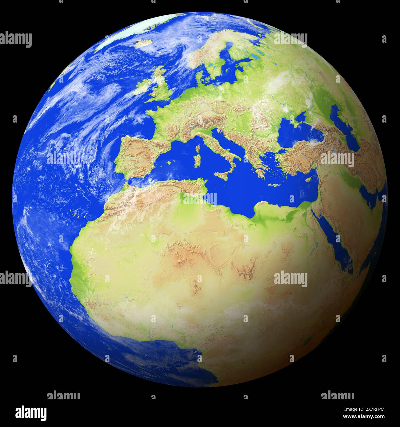 Tunisia map satellite geography hi-res stock photography and images - Alamy