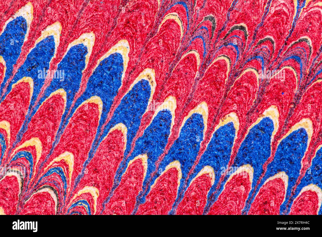 Marbled paper combed pattern hi-res stock photography and images - Alamy