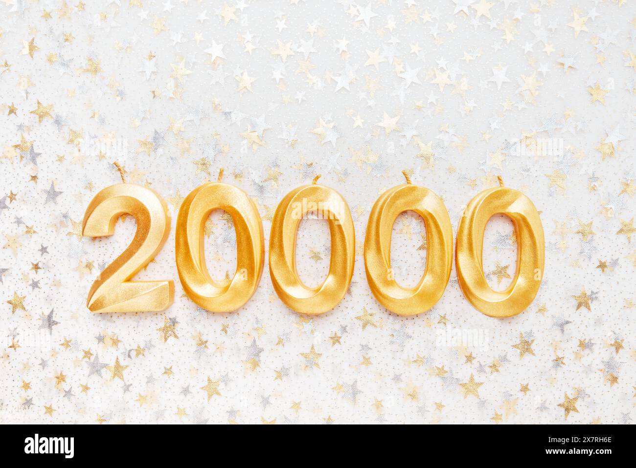 20000 followers card. Template for social networks, blogs. Festive ...