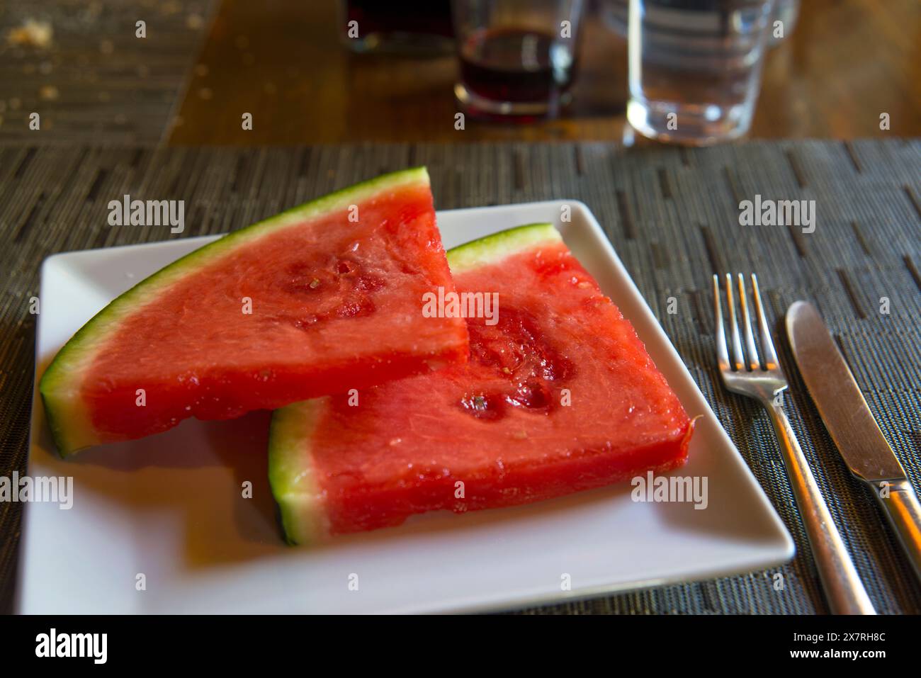 Watermelon for dessert Stock Photo - Alamy