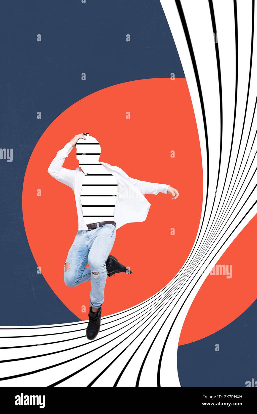 Composite sketch image artwork collage of silhouette faceless incognito ...