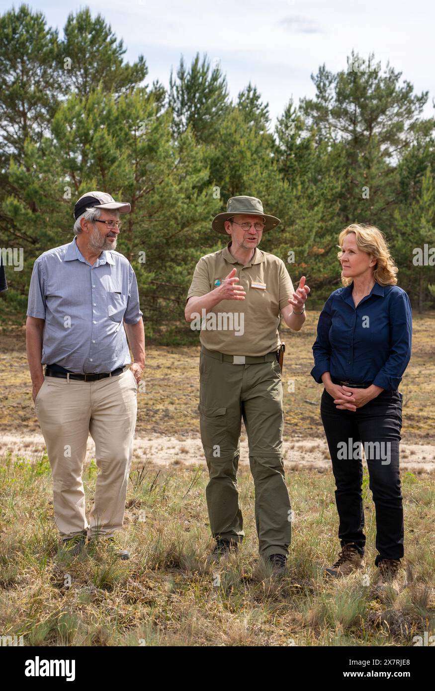 21 May 2024, Brandenburg, Nuthe-Urstromtal: Andreas Meißner (M), one of ...