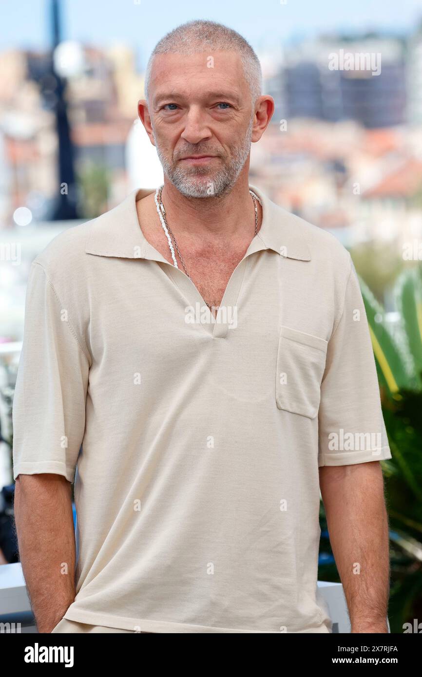 Cannes, France. 21st May, 2024. Vincent Cassel poses at the photo call ...