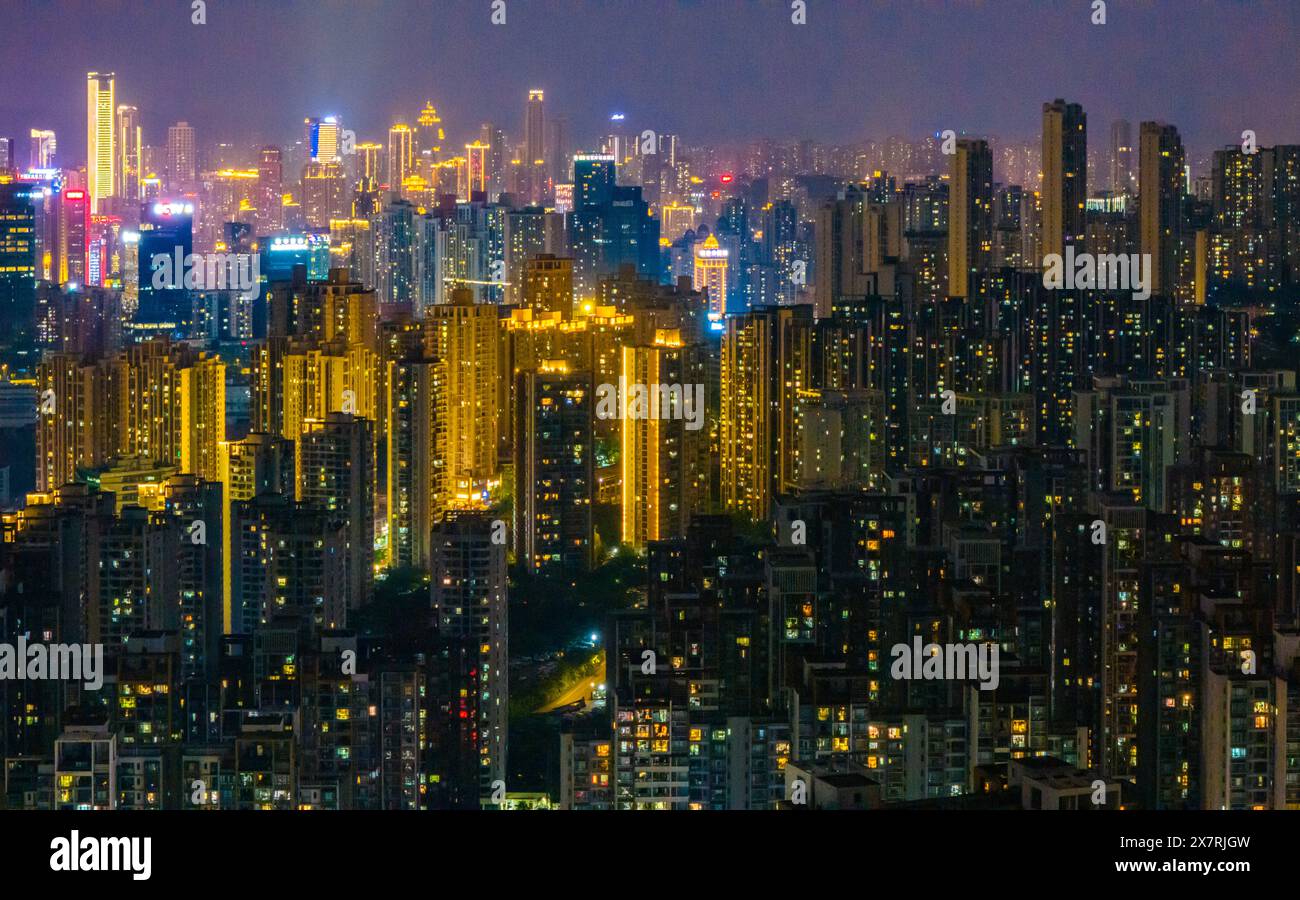 CHONGQING, CHINA - MAY 21, 2024 - High-rise buildings are seen in ...