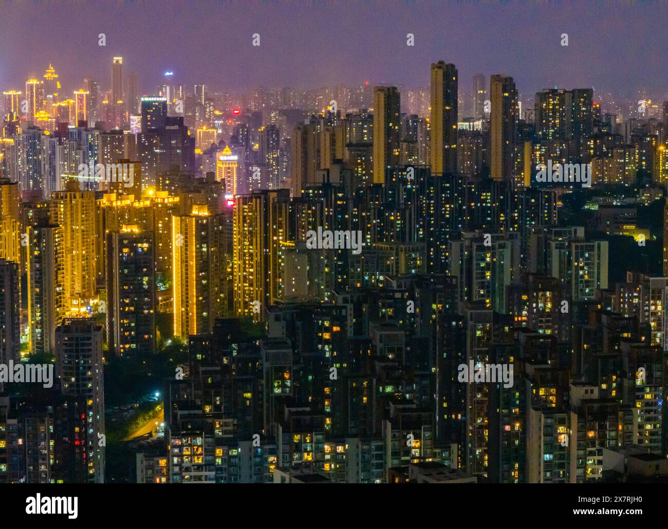 CHONGQING, CHINA - MAY 21, 2024 - High-rise buildings are seen in ...