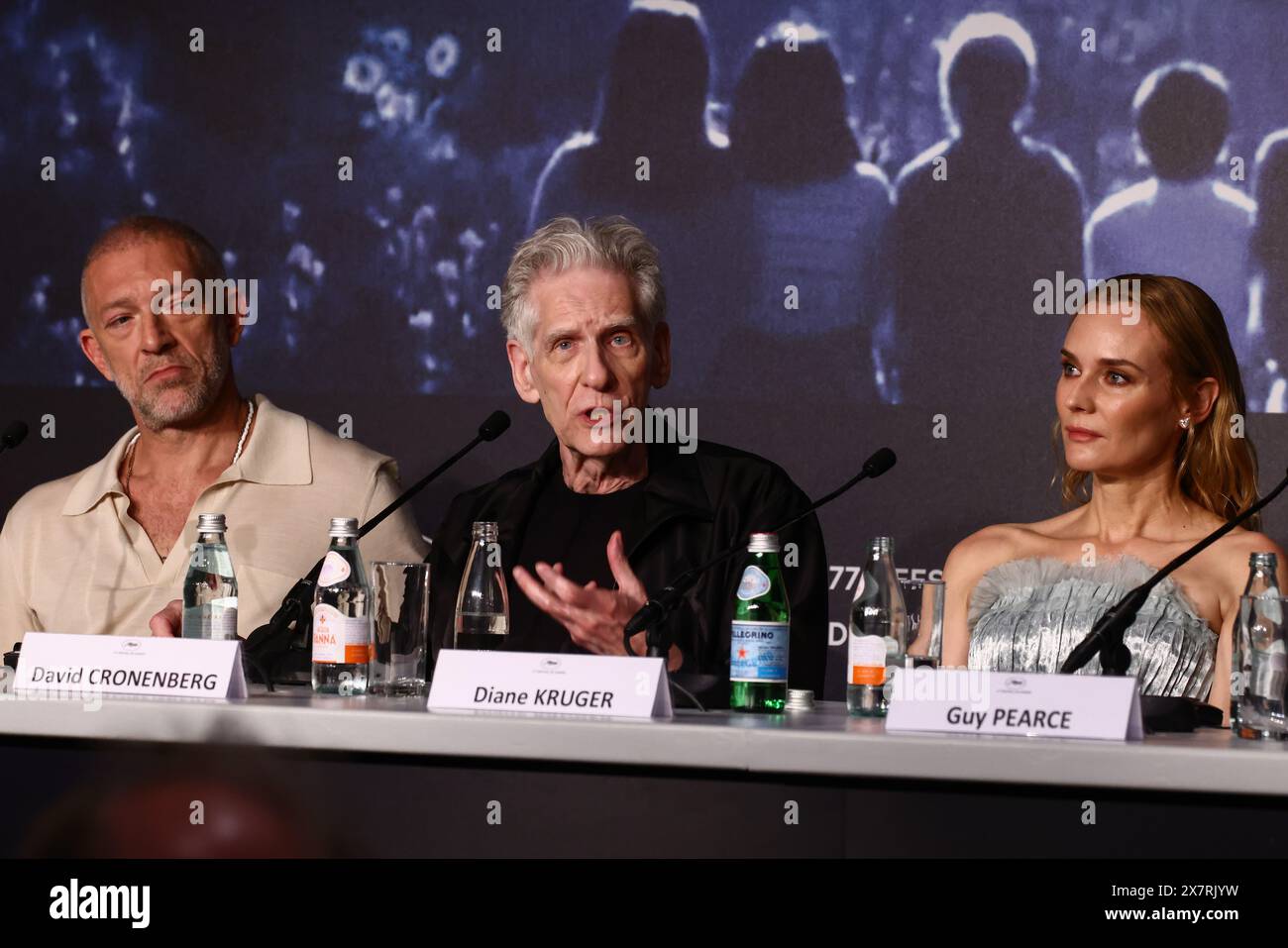 Cannes, France. 21st May, 2024. Vincent Cassel, David Cronenberg, Diane ...