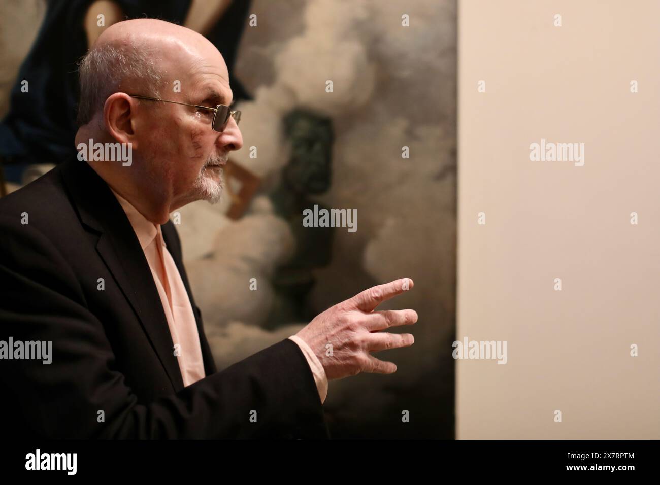 Madrid, Spain. 20th May, 2024. The Indian writer Salman Rushdie ...