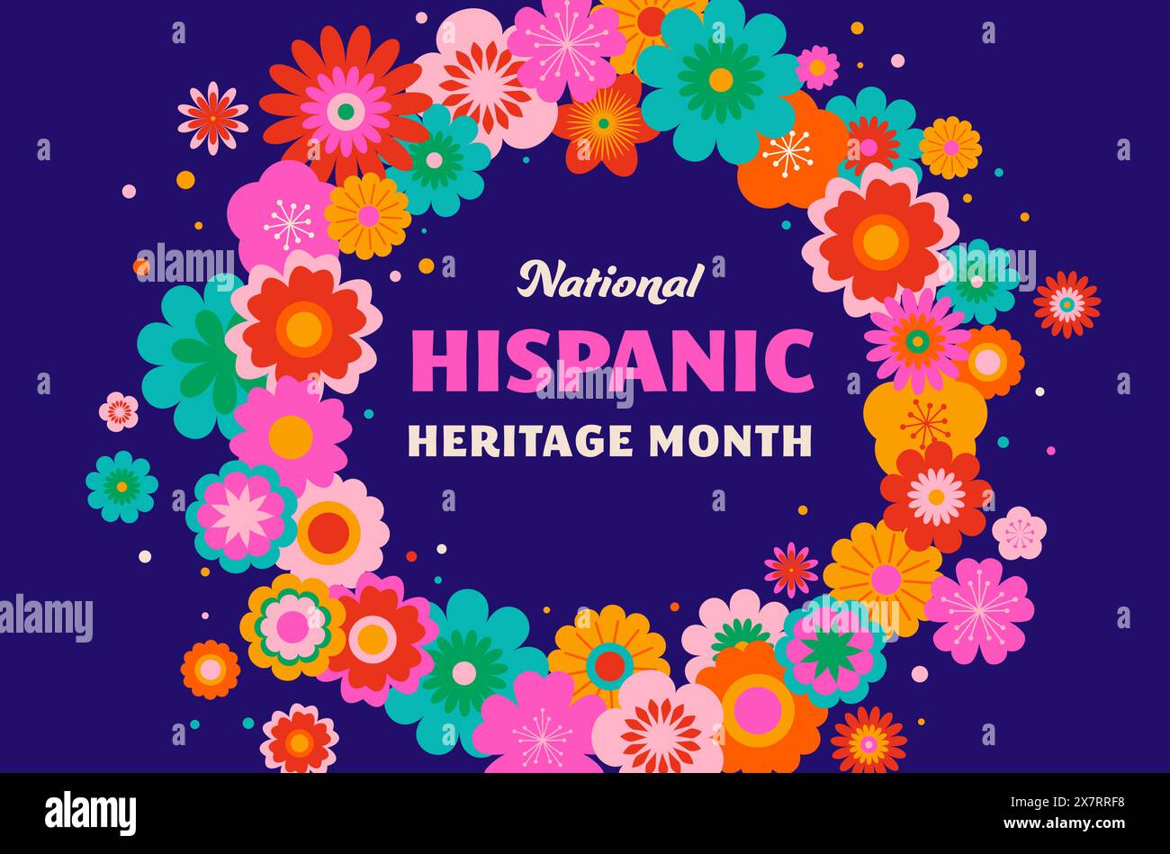 National hispanic heritage month celebration. Background, banner and ...