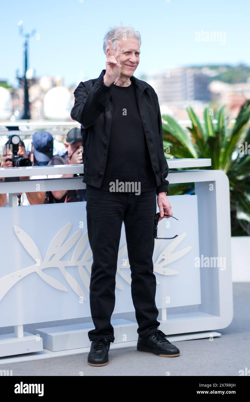 Cannes, France. 21st May, 2024. David Cronenberg poses at the Photocall ...