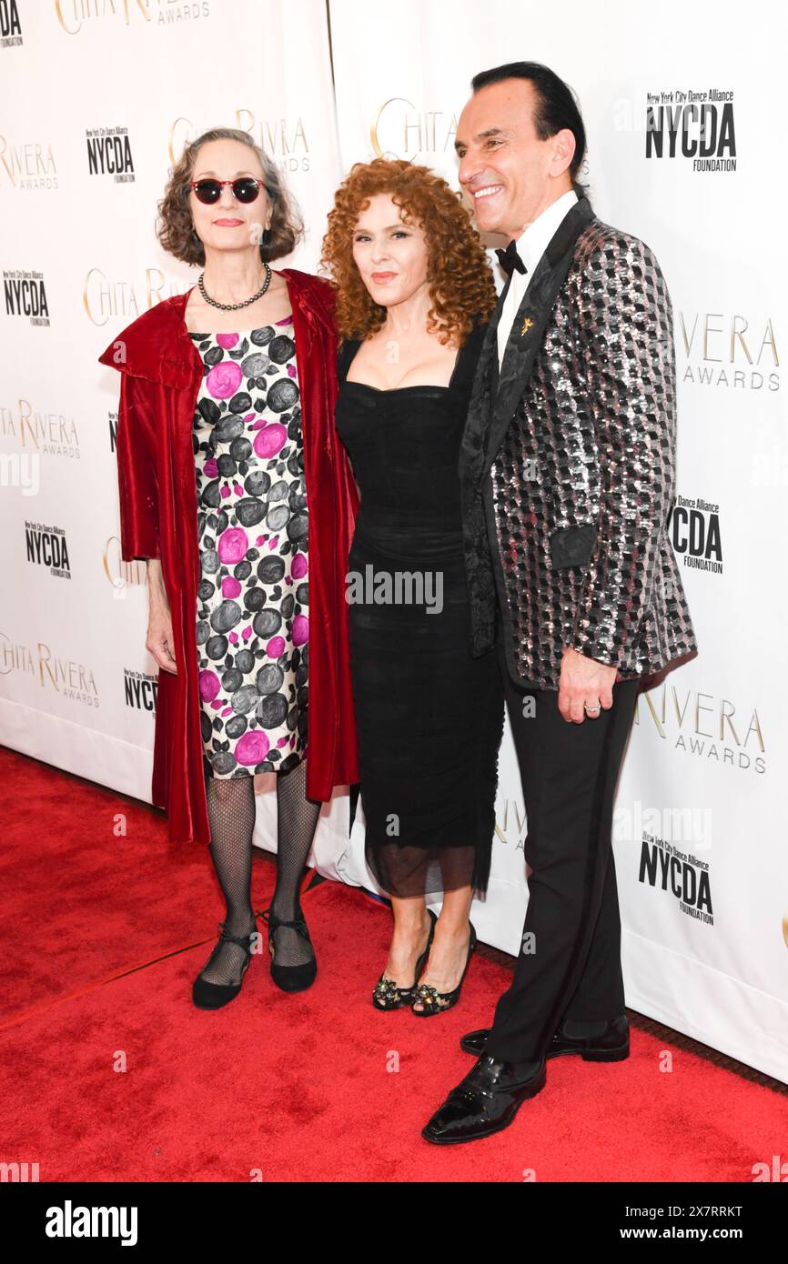 New York, USA. 20th May, 2024. Bebe Neuwirth, Bernadette Peters and Joe ...