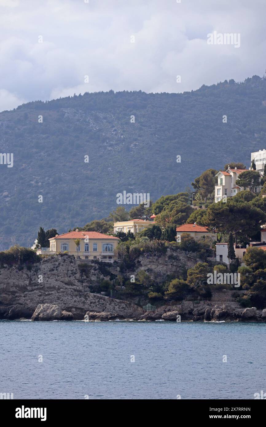 Cap D'Ail, France - 19.03.2023: View of Cap d'Ail on the French Riviera ...