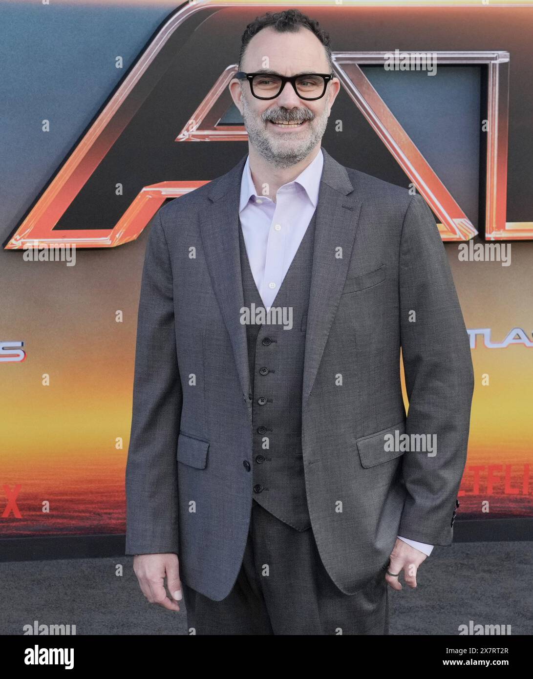 Aron Eli Coleite arrives at the Netflix's ATLAS Los Angeles Premiere ...