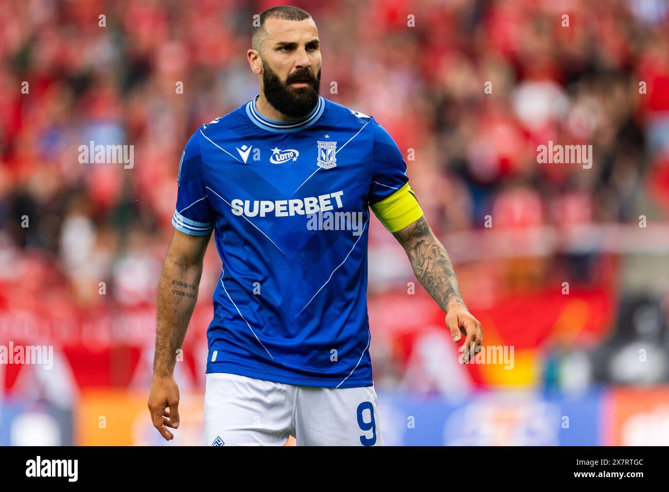 Mikael Ishak of Lech seen in action during the Polish PKO Ekstraklasa ...
