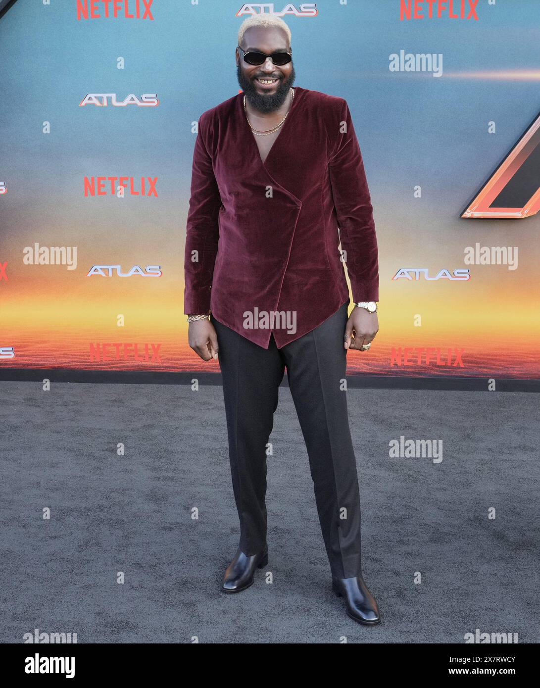 Los Angeles, USA. 20th May, 2024. Abraham Popoola arrives at the ...