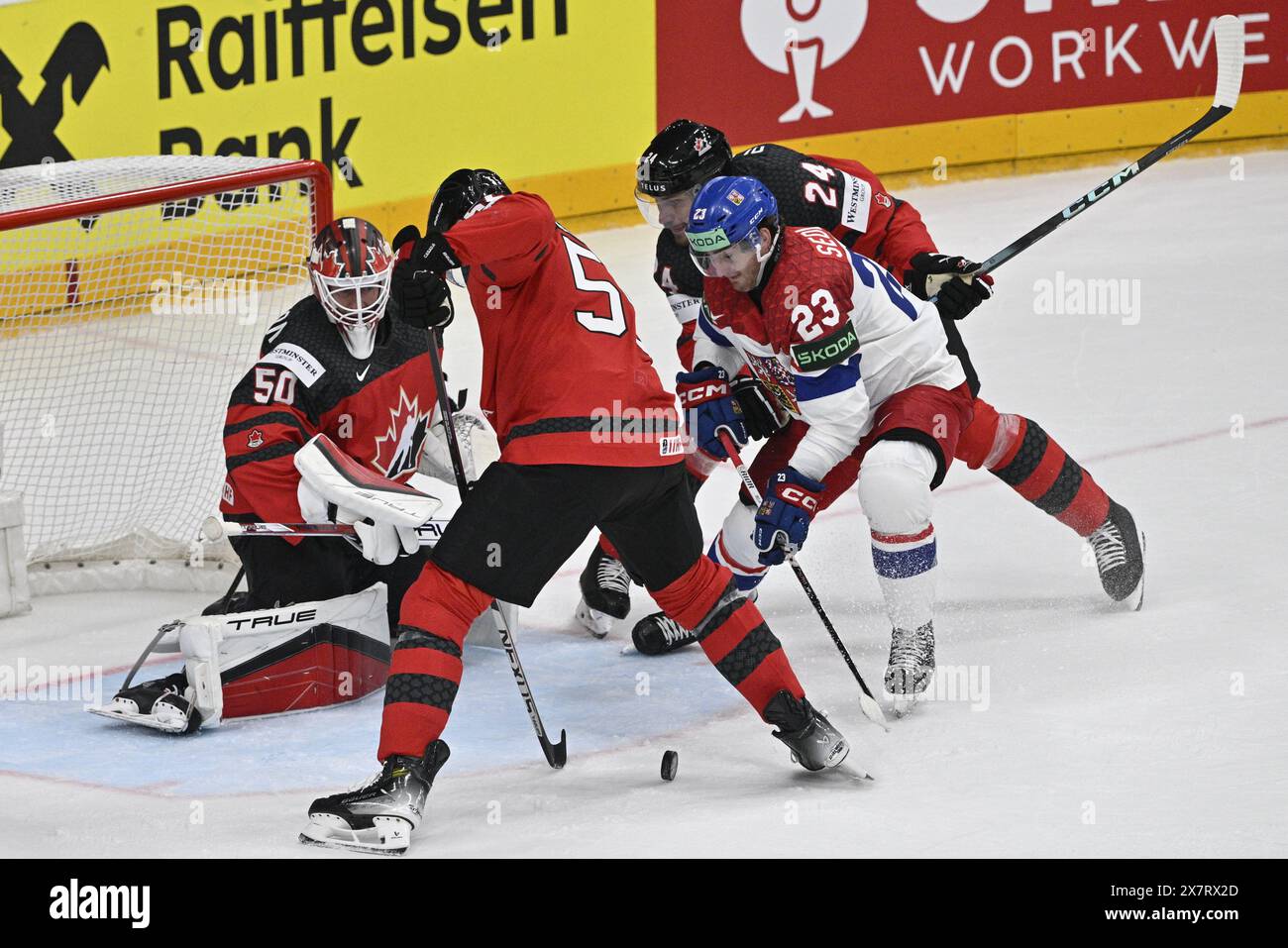 Prague, Czech Republic. 21st May, 2024. Czech Republic vs Canada group ...
