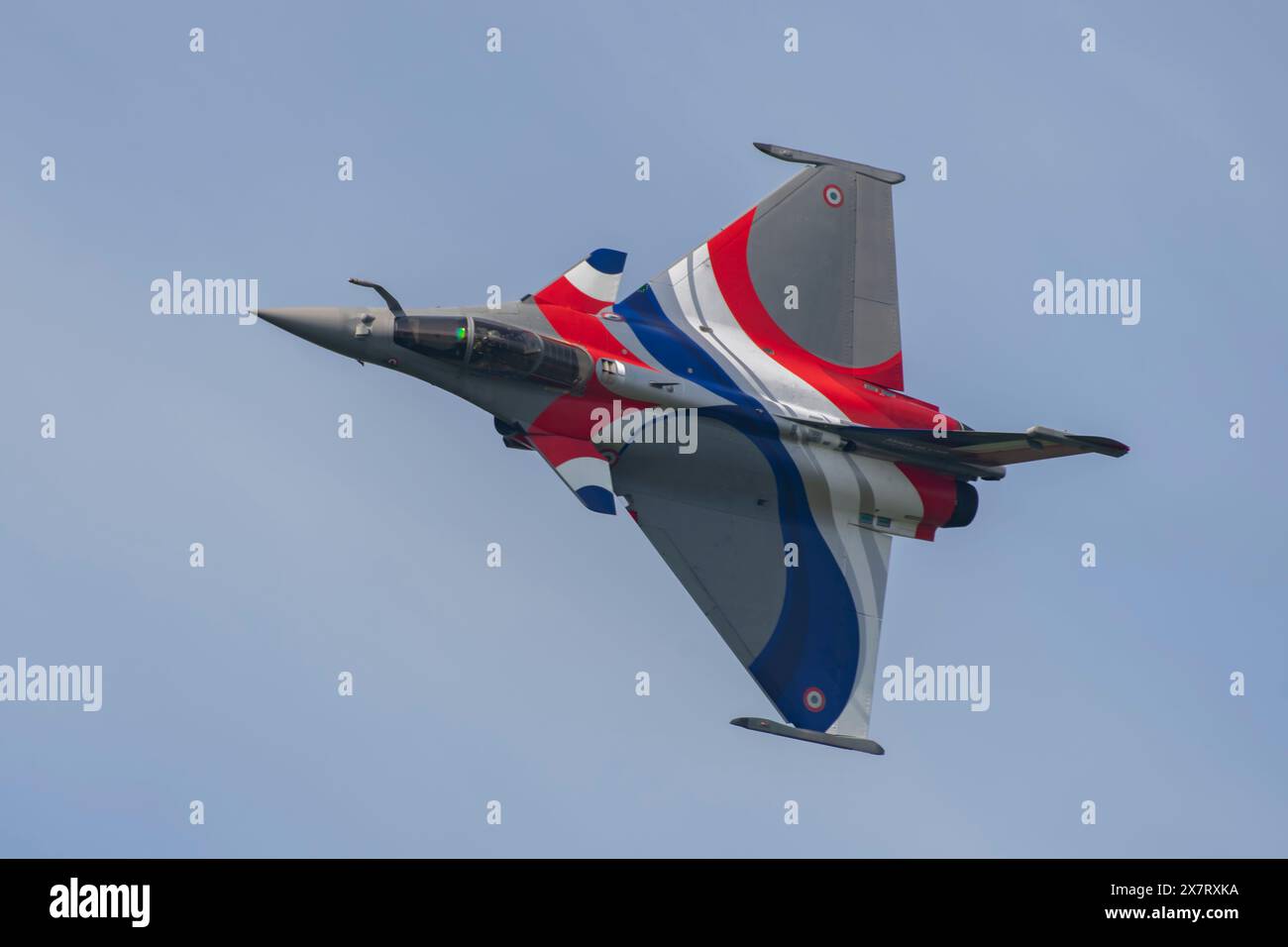 Dassault Rafale at Le Temps Des Helices Air Show 2024 in La Ferte-Alais ...