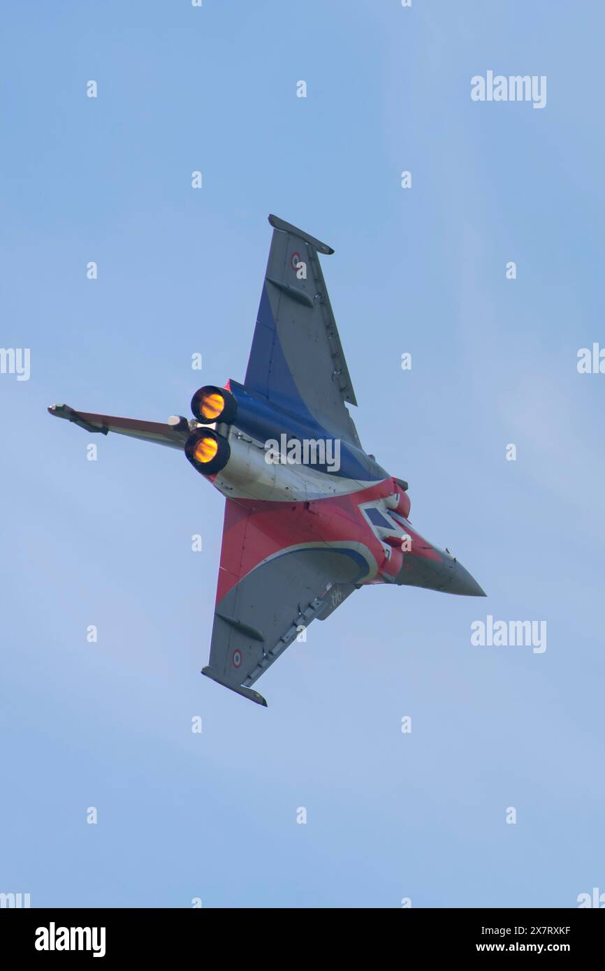 Dassault Rafale at Le Temps Des Helices Air Show 2024 in La Ferte-Alais ...