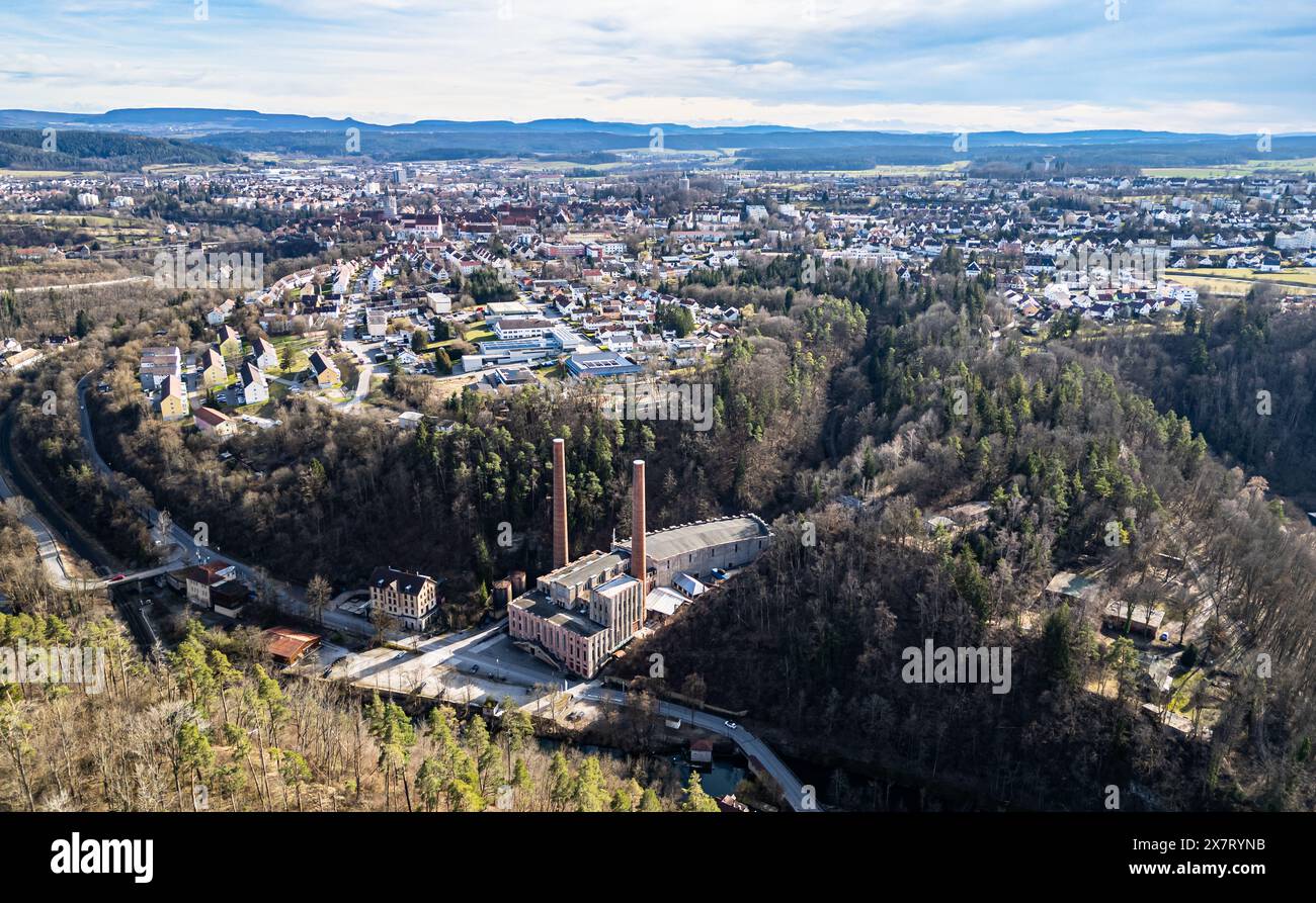 Rottweil, Germany, 2nd Mar 2024:The power plant, built in 1916, was ...