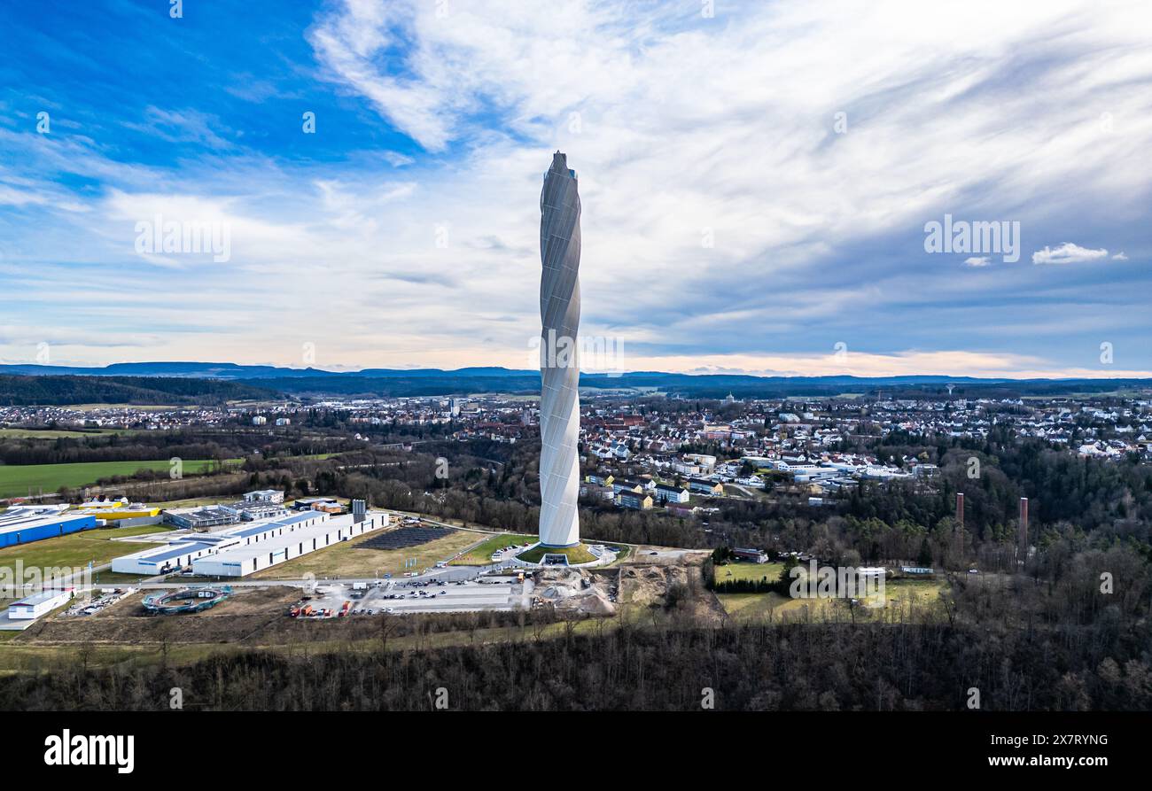 Rottweil, Germany, 2nd Mar 2024:The 246 meter high lift test tower was ...