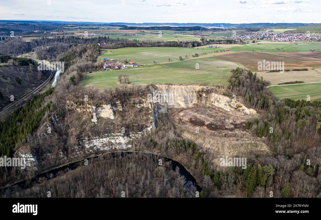 Rottweil, Germany, 2nd Mar 2024:The old Rottweil quarry is being ...