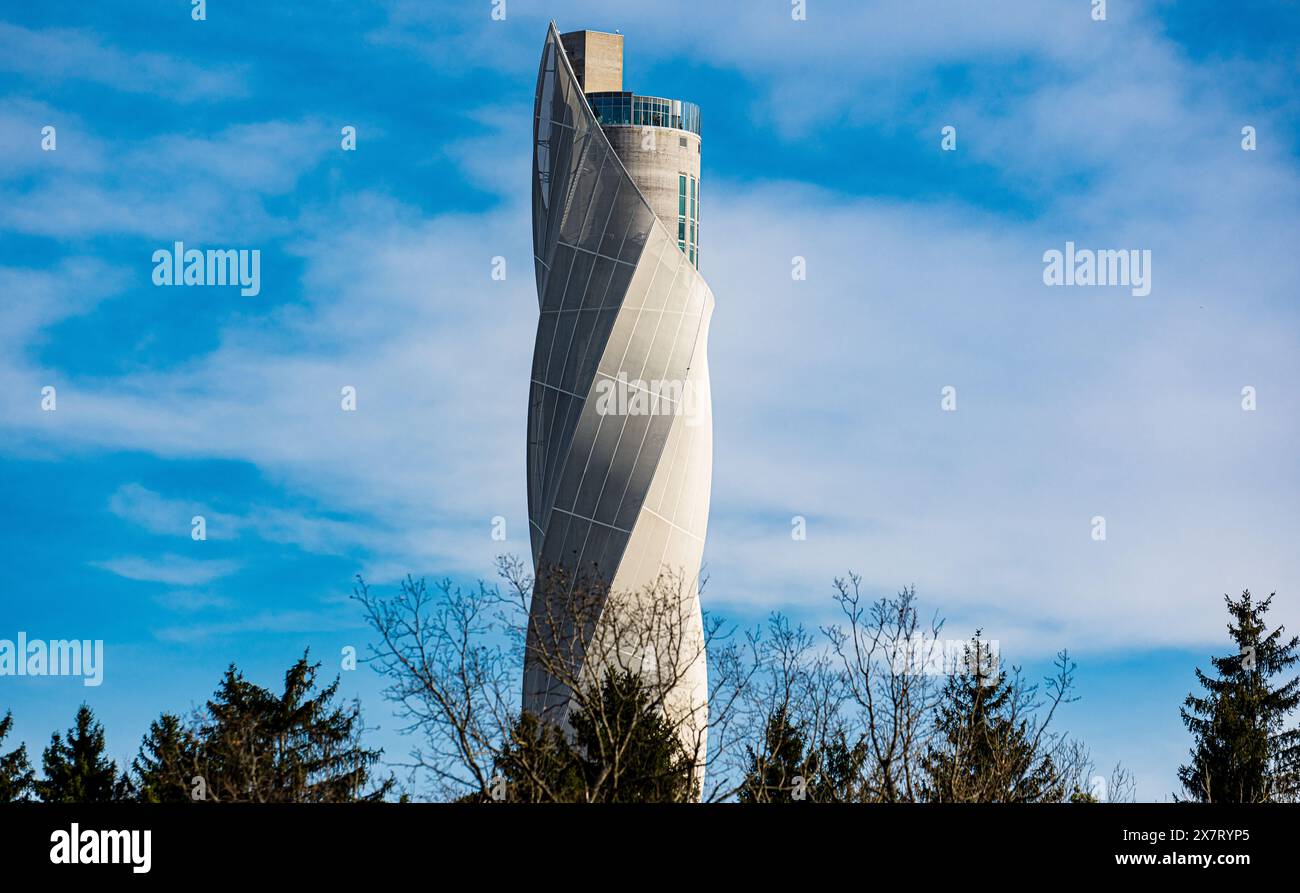 Rottweil, Germany, 2nd Mar 2024:The 246 meter high lift test tower was ...