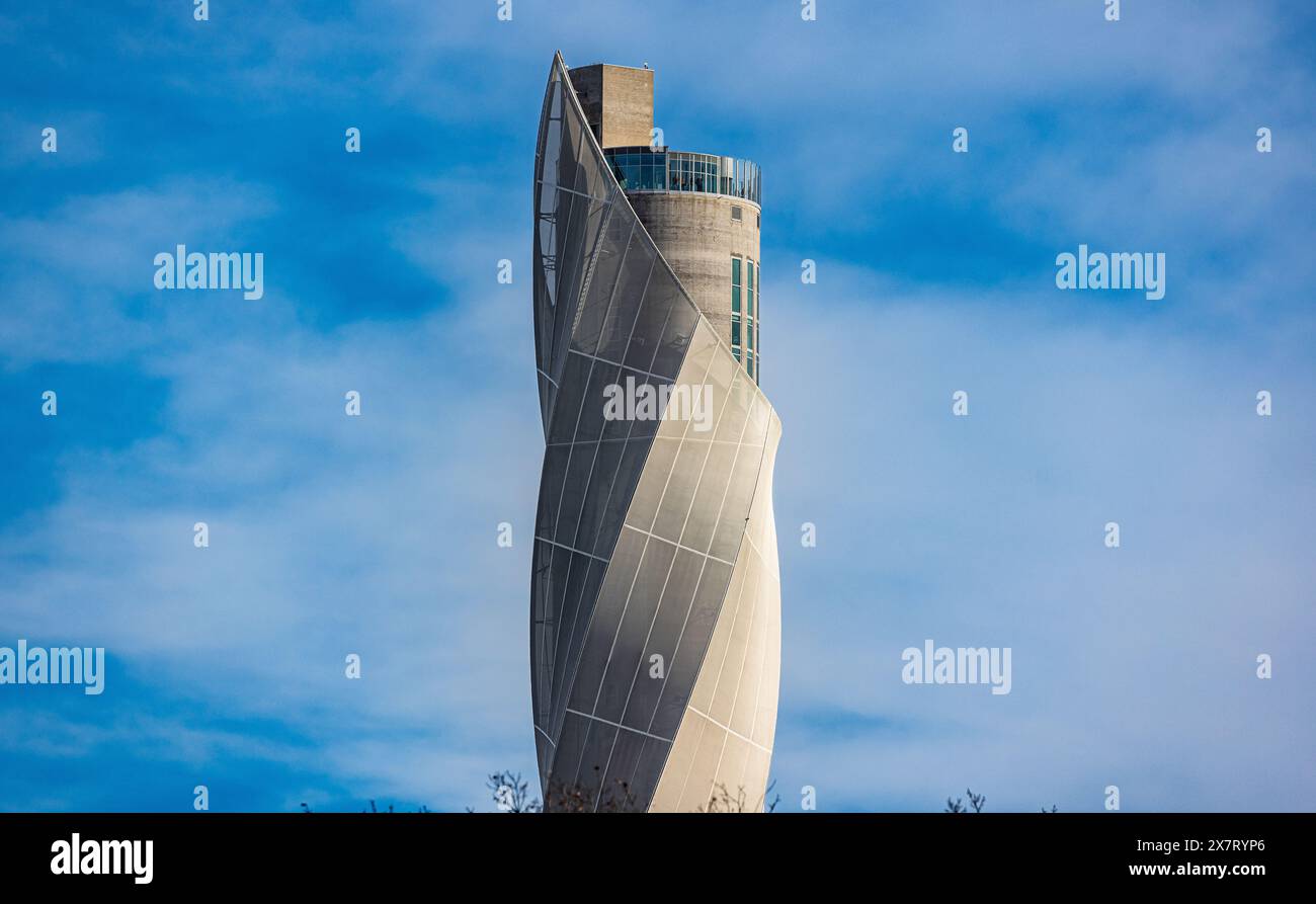Rottweil, Germany, 2nd Mar 2024:The 246 meter high lift test tower was ...