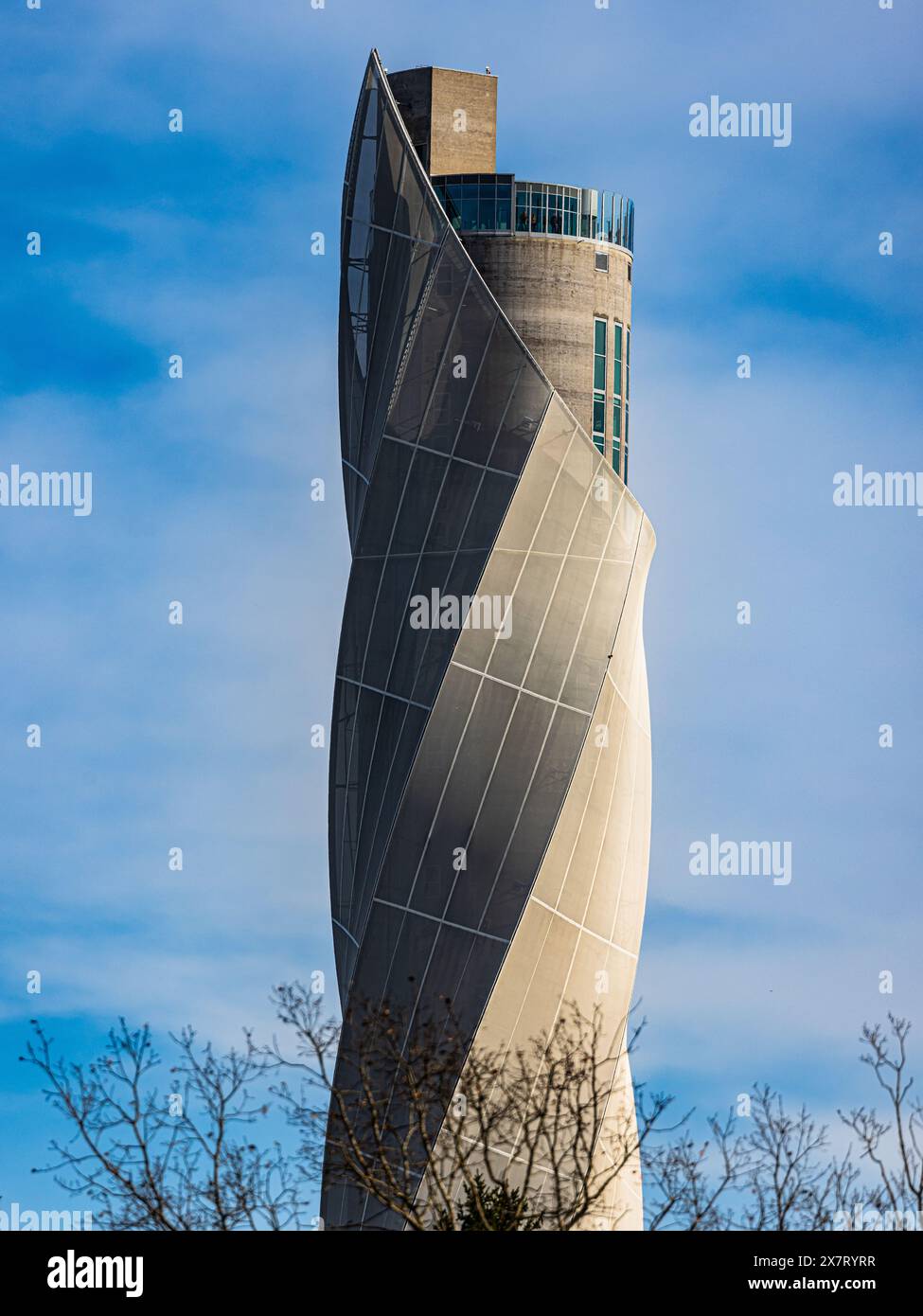 Rottweil, Germany, 2nd Mar 2024:The 246 meter high lift test tower was ...