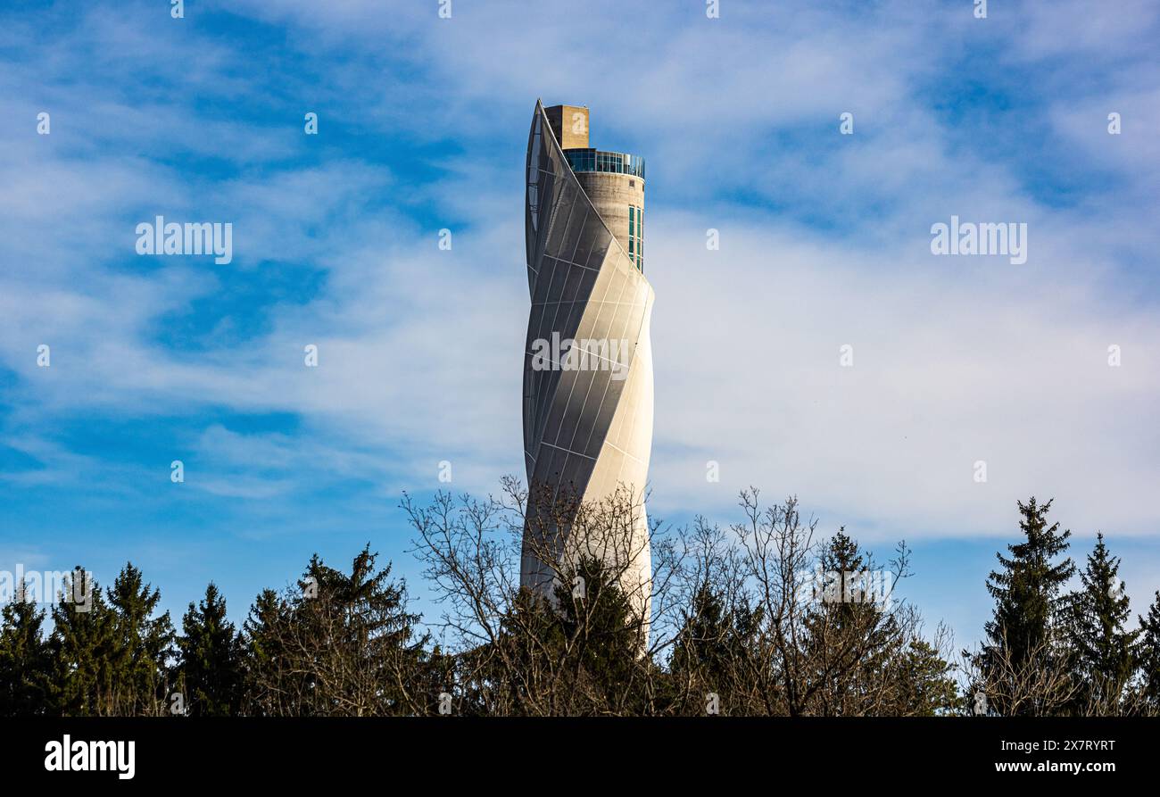 Rottweil, Germany, 2nd Mar 2024:The 246 meter high lift test tower was ...