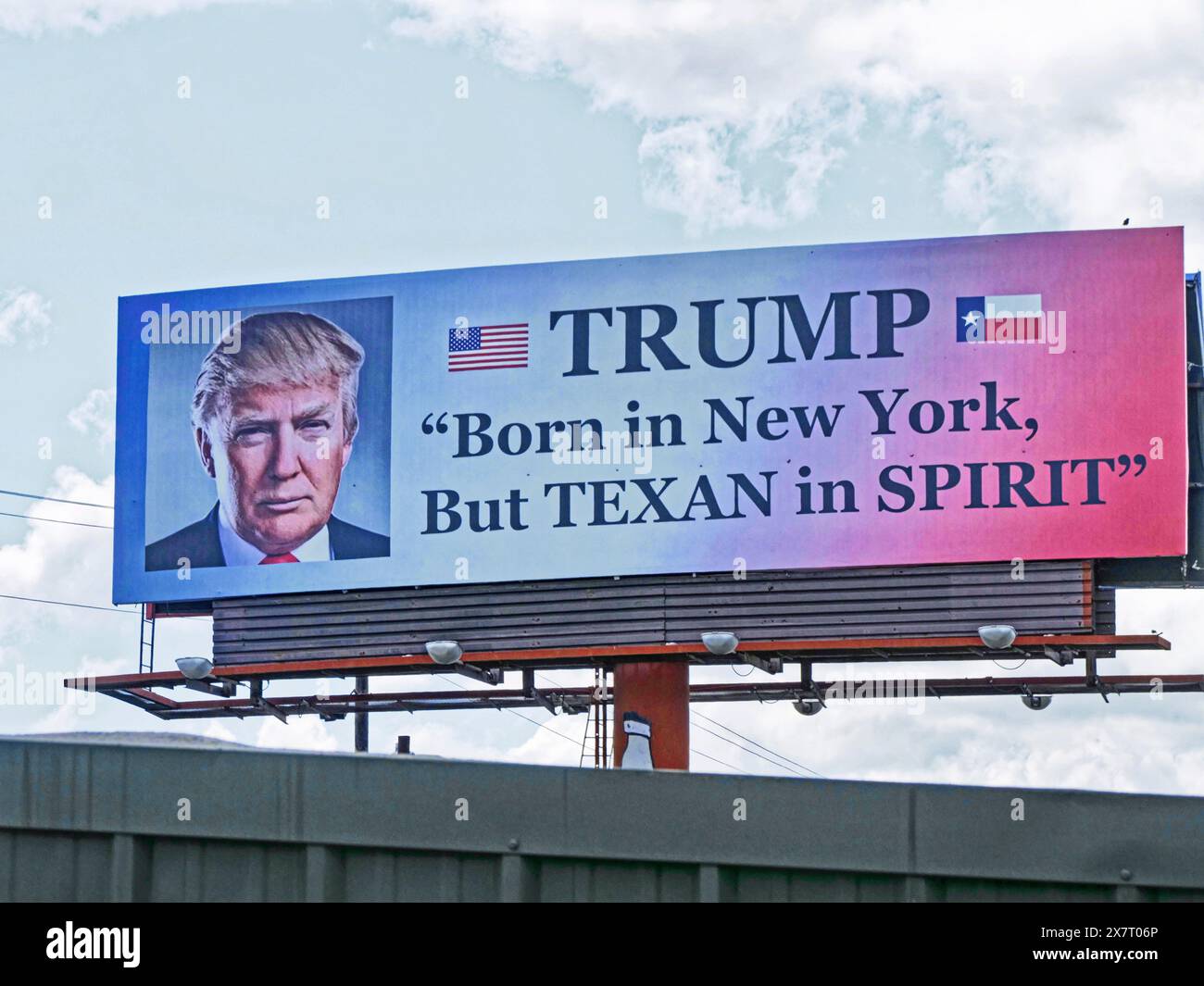 Small business alongside major highway shows his support for Trump with ...