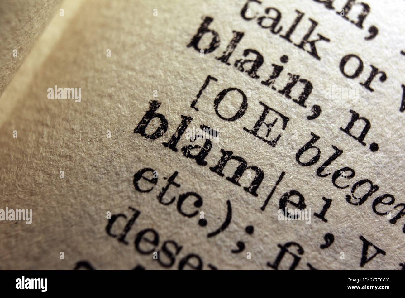 Blame word hi-res stock photography and images - Alamy