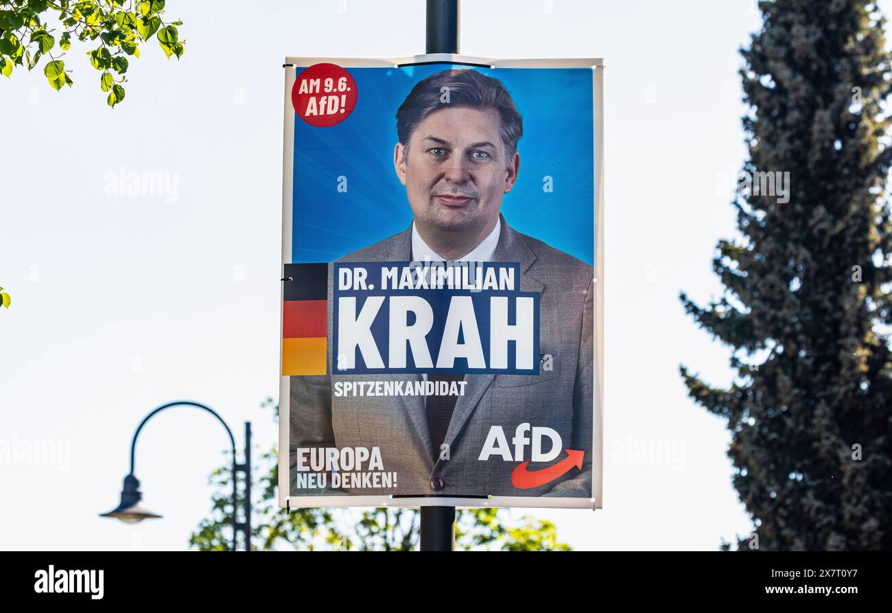 Klettgau, Germany, 11th May 2024: An election poster of the top ...