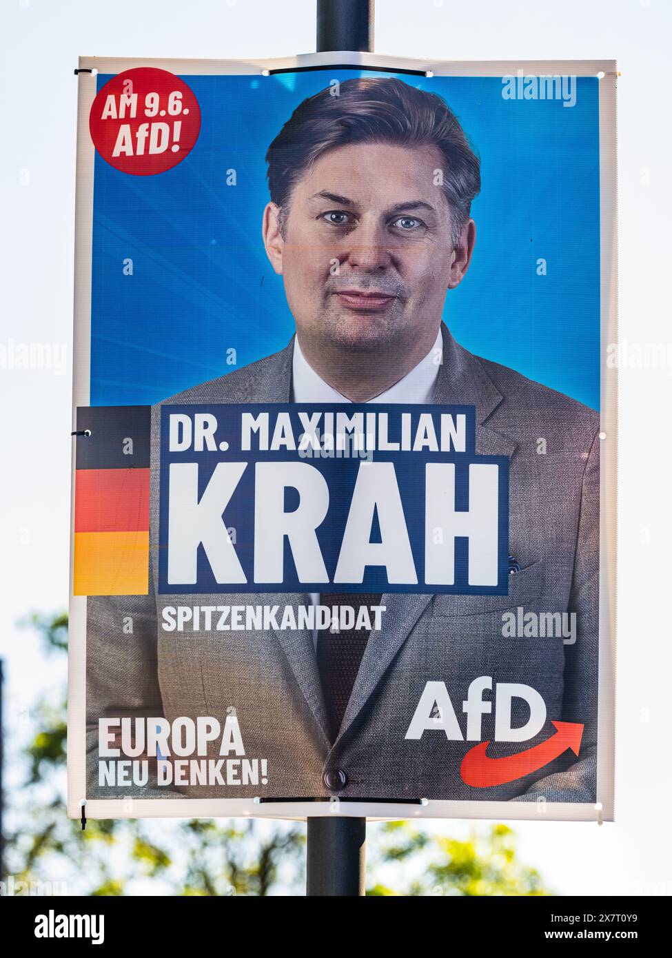 Klettgau, Germany, 11th May 2024: An election poster of the top ...