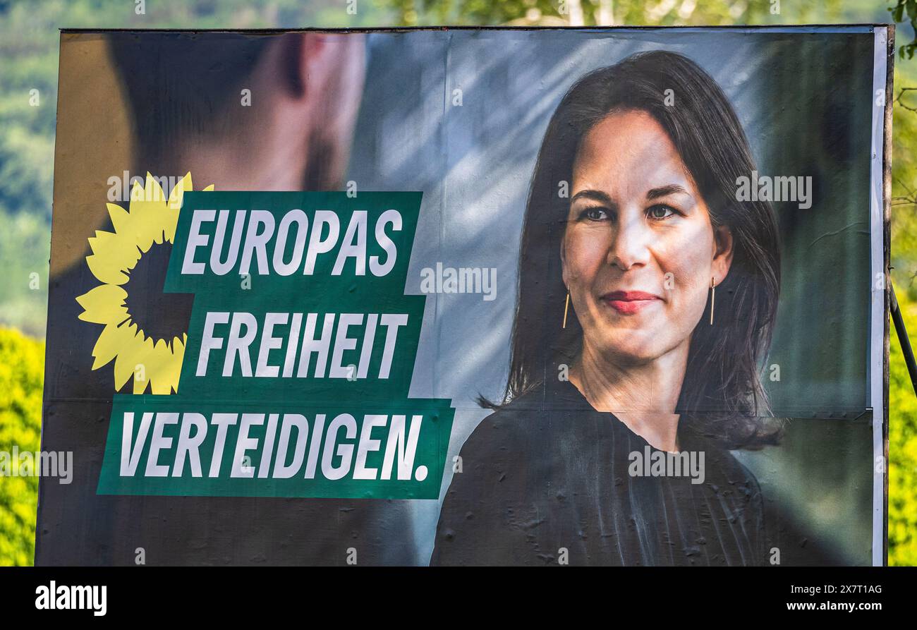 Lauchringen, Germany, 19th May 2024: Election poster for the European ...