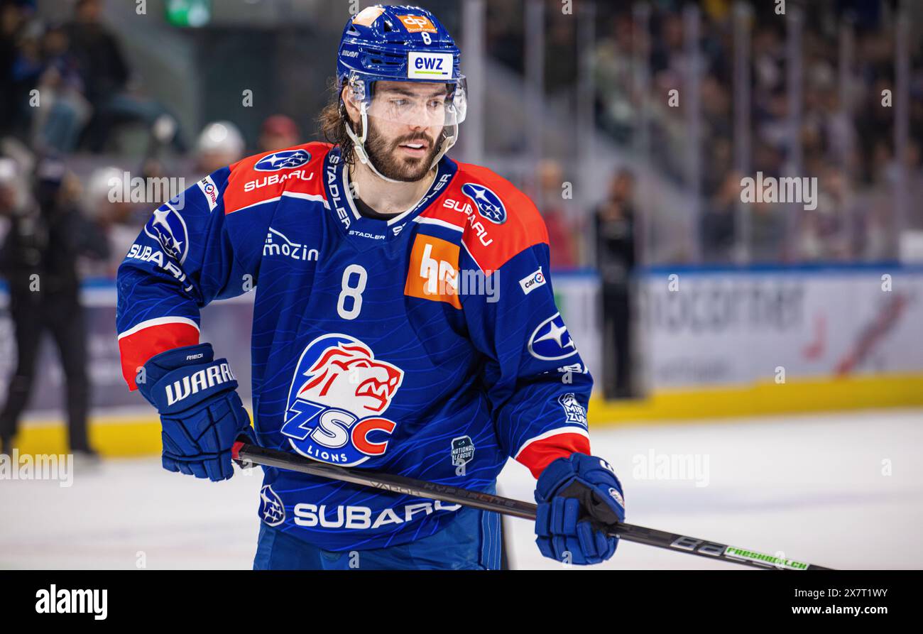 Zurich, Switzerland, 20th Apr 2024: #8 Willy Riedi, defender ZSC Lions ...