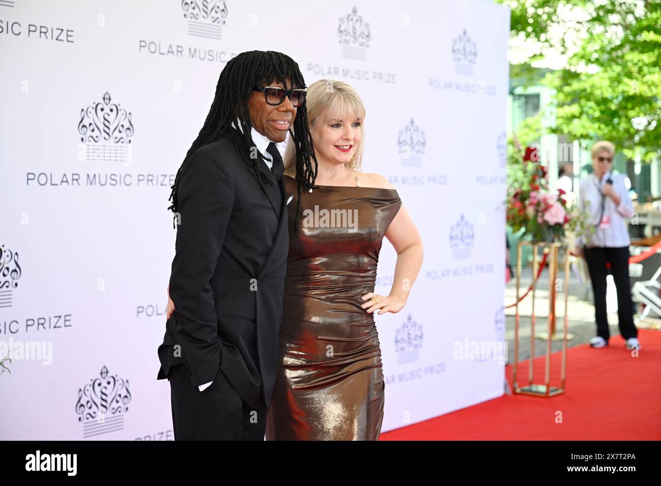 Polar music prize recipient Nile Rodgers and his partner Nancy Hunt ...