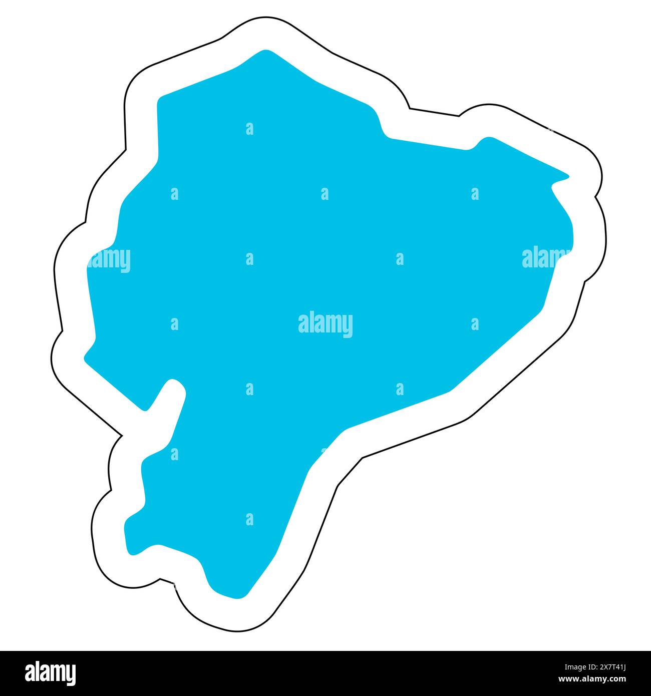 Blank ecuador map hi-res stock photography and images - Alamy