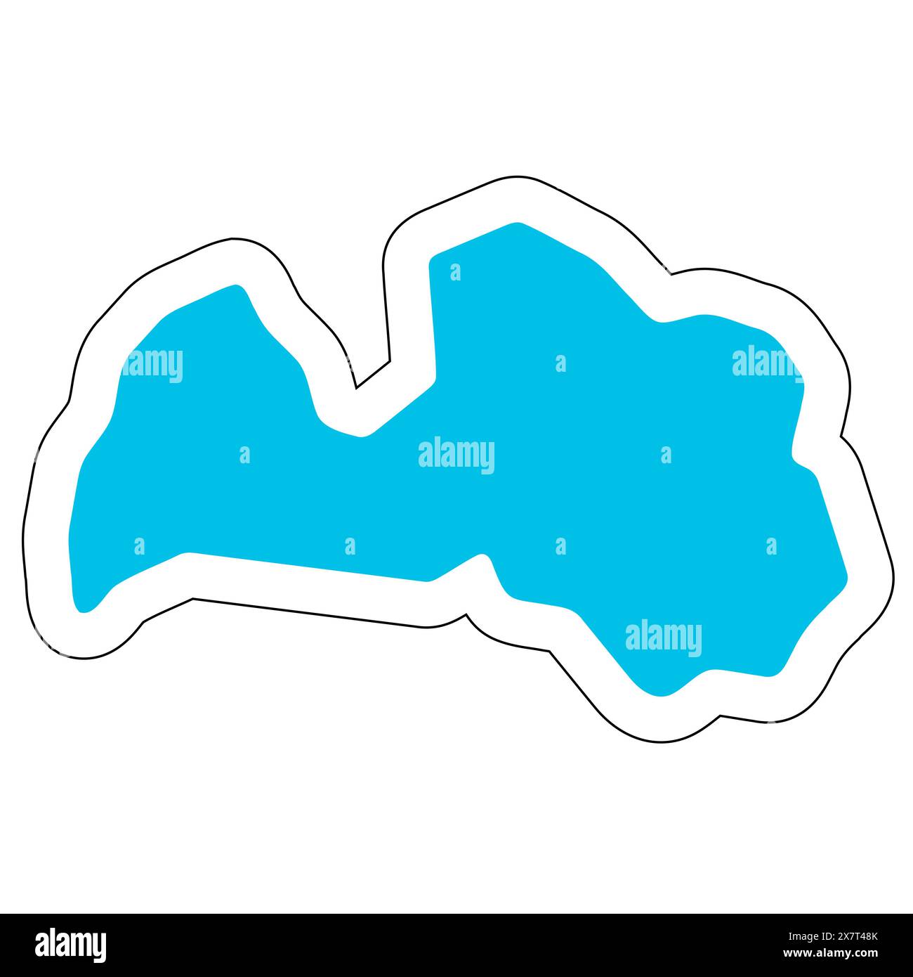 Riga on map Stock Vector Images - Alamy