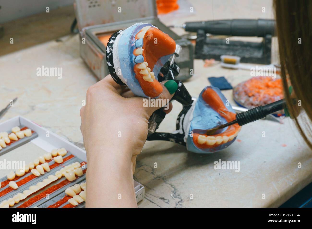 Forming dentures hi-res stock photography and images - Alamy