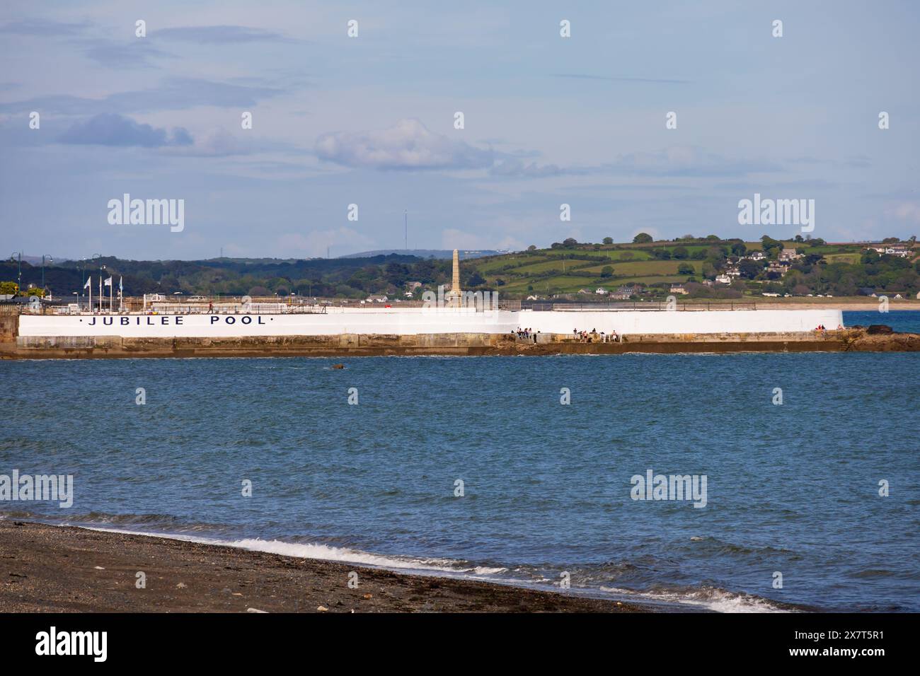Penzance Jubilee open air pool. Cornwall, West Country, England Stock ...