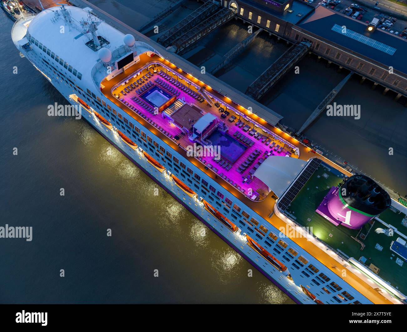 Cruise ship Ambience operated by Essex based Ambassador cruise line ...