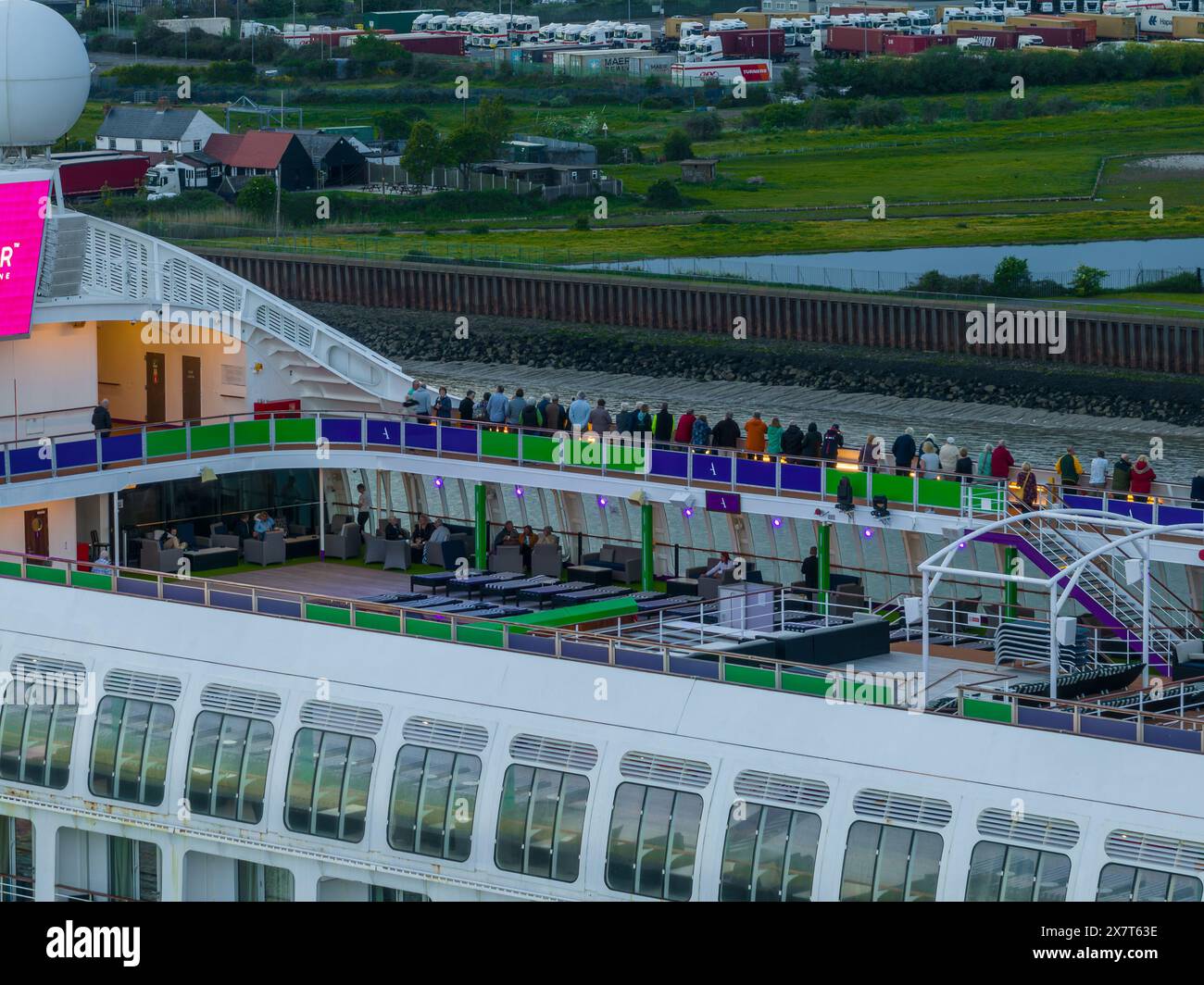 Cruise ship Ambience operated by Essex based Ambassador cruise line ...