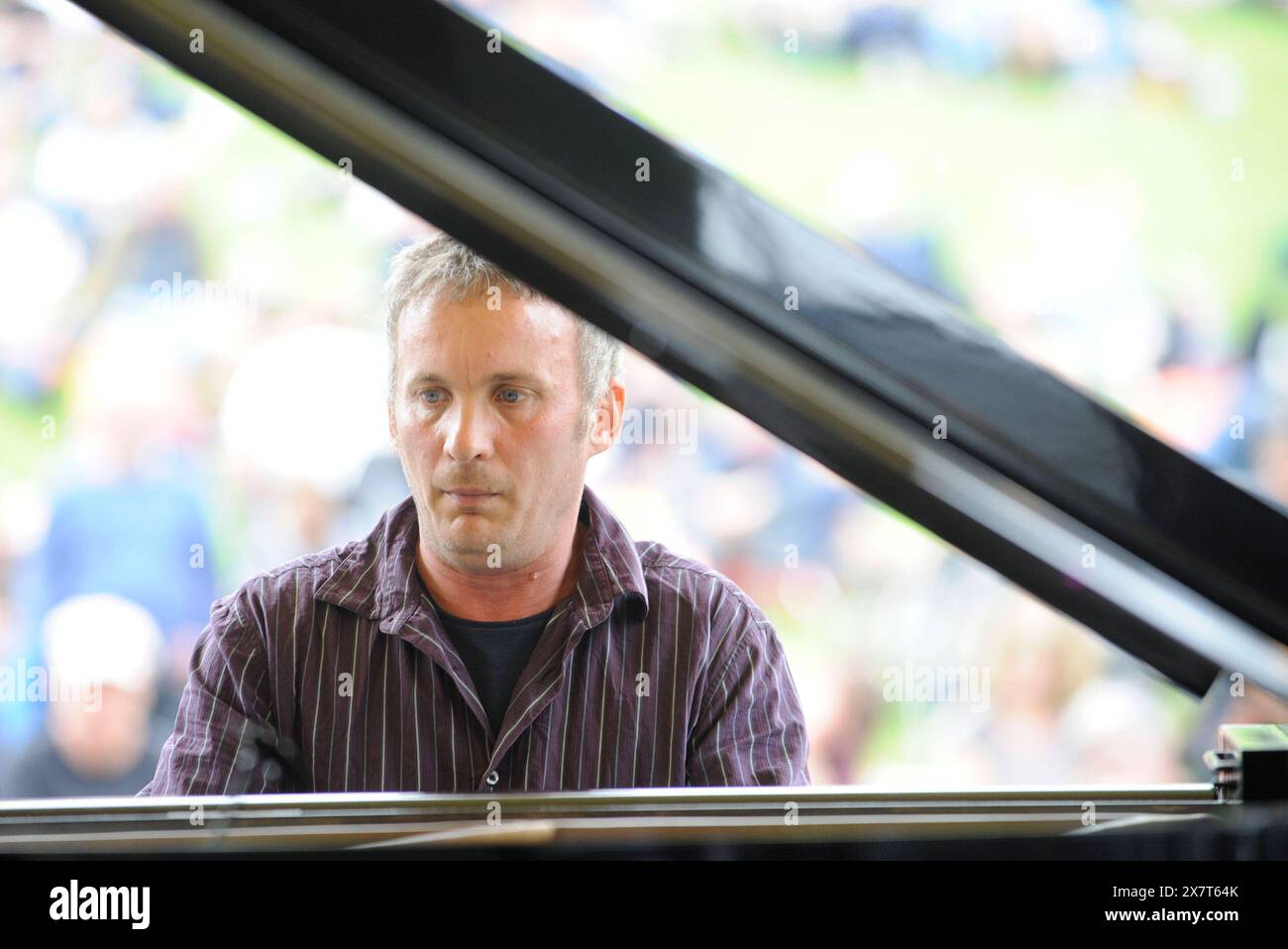Der österreichische Jazz-Pianist Philip Zoubek beim 53. Moers Festival ...