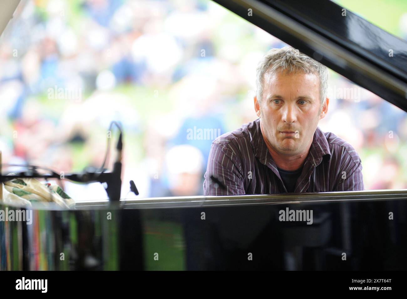 Der österreichische Jazz-Pianist Philip Zoubek beim 53. Moers Festival ...