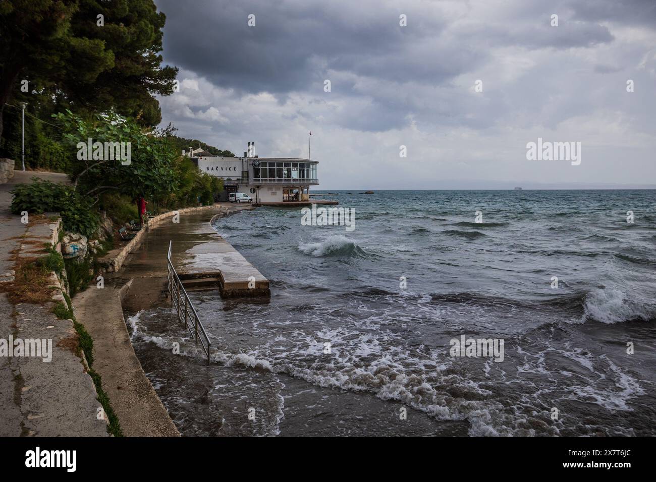Split, Croatia. 21st May, 2024. Bad weather with strong wind in Split ...