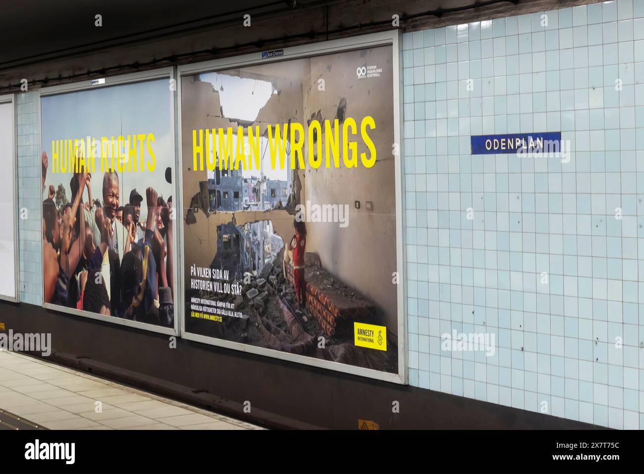 Amnesty International Palestine-Israel conflict (Odenplan subway stop ...