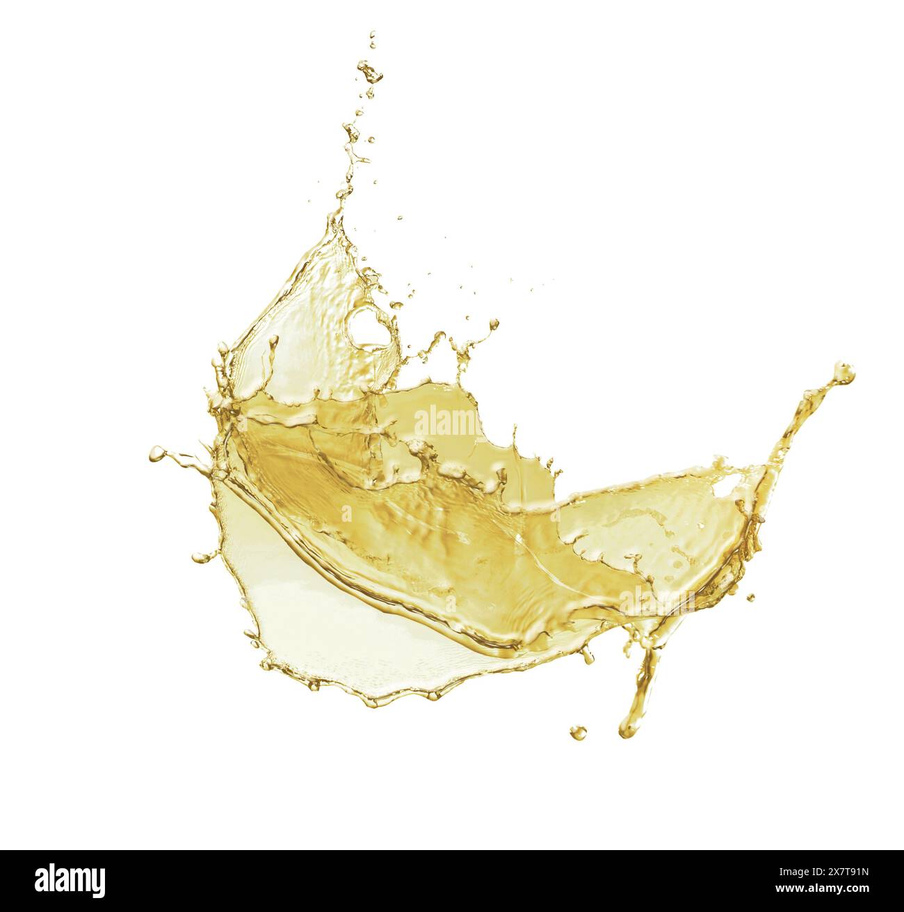 Splash of cooking oil isolated on white Stock Photo - Alamy
